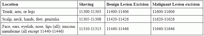 Answer 4 Questions to Focus Skin Coding Options : Skin Surgery Basics ...
